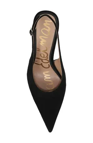 Sam Edelman Tegan Slingback Pump - Black Suede