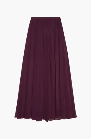 ANINE BING Clementine Pleated Maxi Skirt - Fig