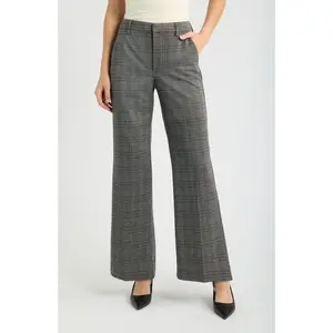 LIVERPOOL Kelsey Plaid Wide Leg Pants