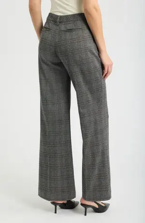 LIVERPOOL Kelsey Plaid Wide Leg Pants