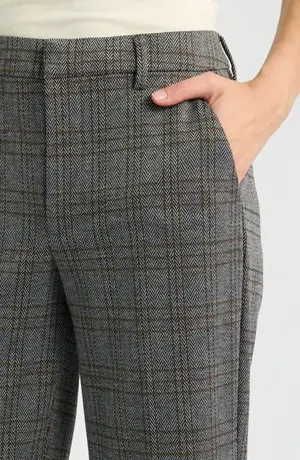LIVERPOOL Kelsey Plaid Wide Leg Pants