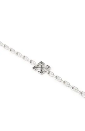 Off-White Lab Grown Diamond Arrow Chain Bracelet