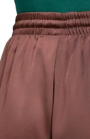 ADIDAS ORIGINALS Wide Leg Satin Track Pants - Auburn/cre