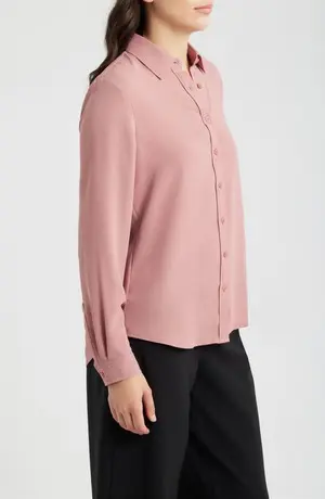 Anne Klein Clean Front Utility Button-up Shirt