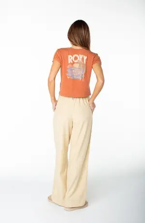 Roxy Mavericks Pleated Wide Leg Trousers