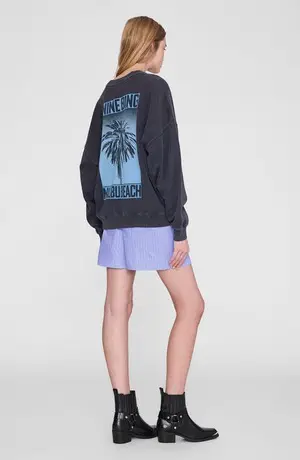 ANINE BING Miles Palm Sweatshirt
