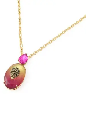 Kurt Geiger Gemstone Long Pendant Necklace