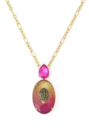 Kurt Geiger Gemstone Long Pendant Necklace