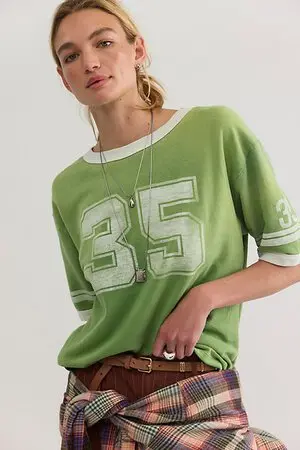 RAGABOND Lost And Found Ringer Tee - Kelly Green