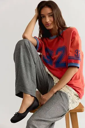 RAGABOND Lost And Found Ringer Tee - Red