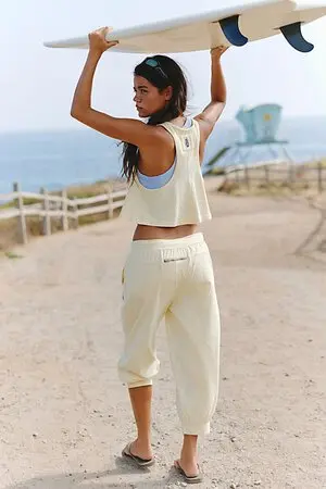 Free People Hot Shot Scoop Neck Set - Sunlit Yellow