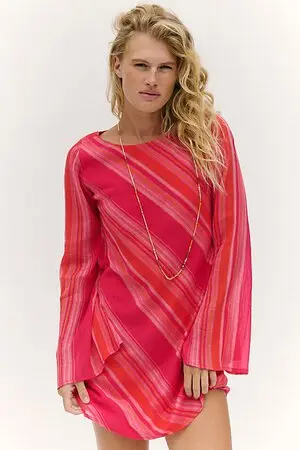 Free People Sunstare Stripe Mini Dress