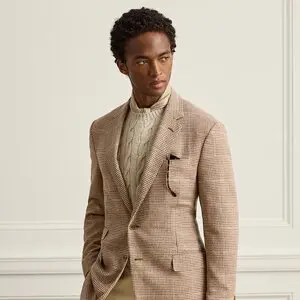 Ralph Lauren Kent Hand-tailored Plaid Sport Coat - Brown