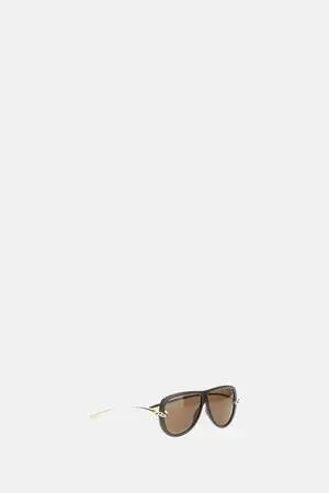 Bottega Veneta Aviator Knot Sunglasses - Marrone
