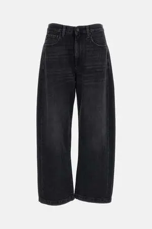 Ag Hattie High-rise Barrel Jeans - Nero