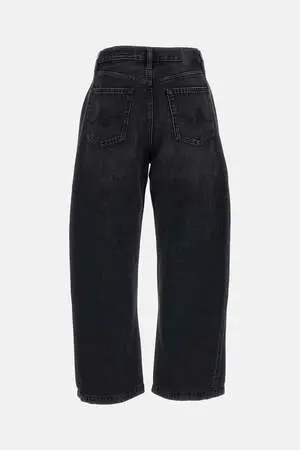Ag Hattie High-rise Barrel Jeans - Nero