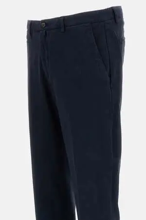 BRIGLIA 1949 Cotton Stretch Trousers - Blu
