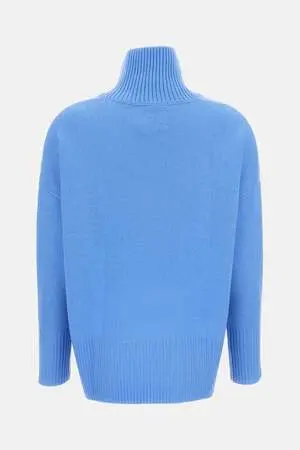 LISA YANG Heidi Cashmere Turtleneck Sweater - Sky Blue