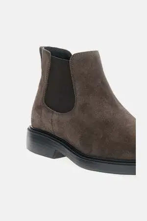 Hogan H704 Chelsea Ankle Boots In Suede