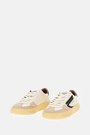 PURAAI Vintage Sneakers In Vegan Leather With Contrast Stitching