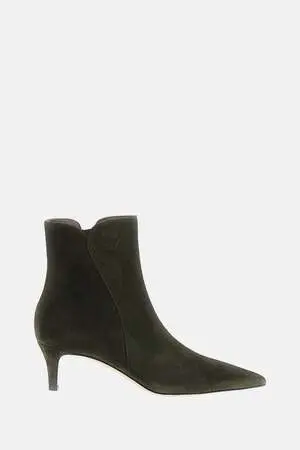 GIANVITO ROSSI Levy Suede Ankle Boots - Green