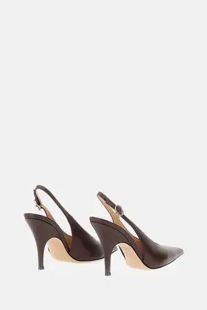 GIANVITO ROSSI Sofia Sling Shoes In Calf Leather