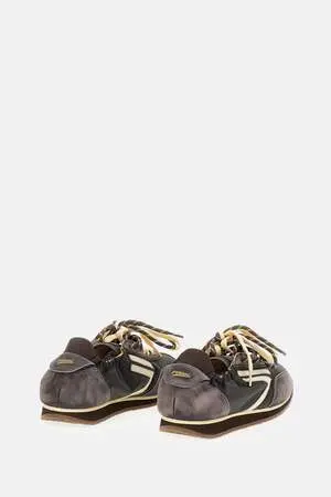 PURAAI Vegan Nylon And Recycled Microsuede Sneakers