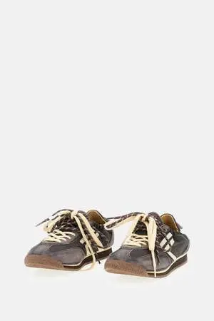 PURAAI Vegan Nylon And Recycled Microsuede Sneakers