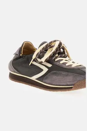 PURAAI Vegan Nylon And Recycled Microsuede Sneakers