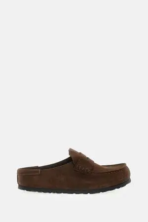 BIRKENSTOCK Naples Suede Loafers - Brown