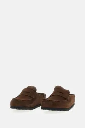 BIRKENSTOCK Naples Suede Loafers - Marrone