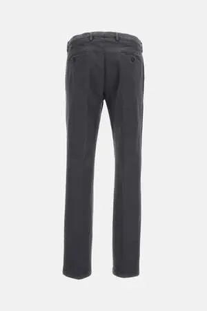 BRIGLIA 1949 Gray Cotton Stretch Trousers - Grigio