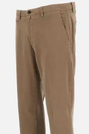 BRIGLIA 1949 Cotton Trousers - Beige