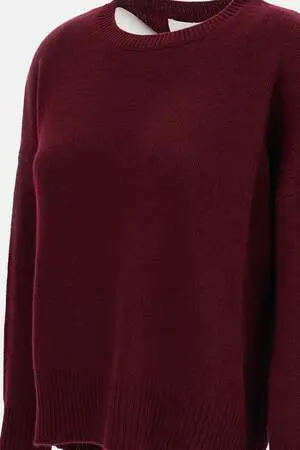 LISA YANG Mila Cashmere Crewneck Sweater - Red