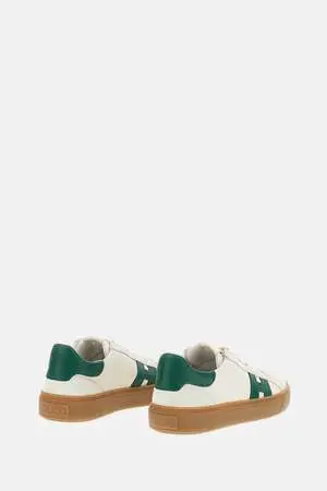 Hogan Lace Up Leather And Suede Sneakers