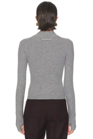 Victoria Beckham Georgia Sweater In Grey