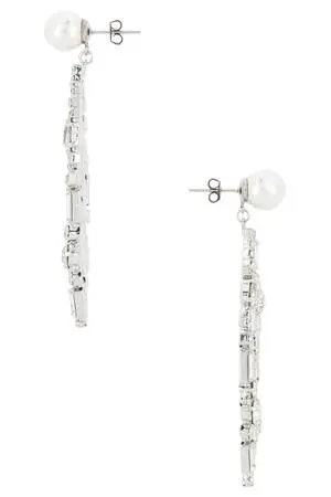 Magda Butrym Embellished Faux Pearl Drop Earrings