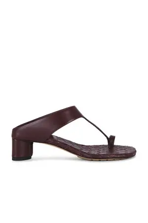 Bottega Veneta Livia Kitten Heel Thong Sandal
