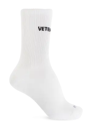 Vetements Cotton Socks With Logo - White