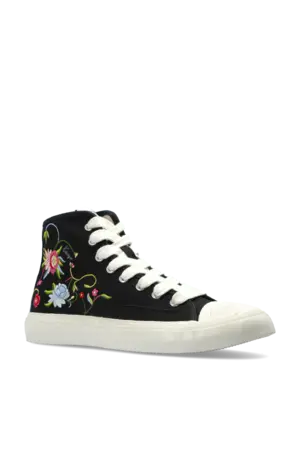 Kenzo Hoshi High Top Sneakers With Floral Embroidery