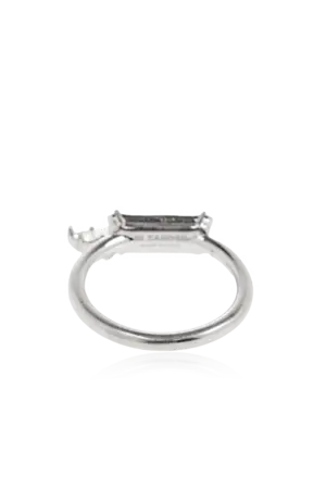 JIL SANDER Ring With Shimmering Crystals