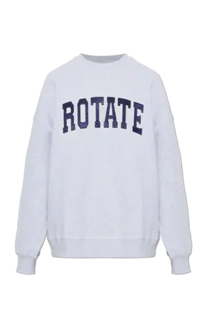 ROTATE BY BIRGER CHRISTENSEN Sweatshirt With Logo - Grey