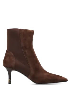 Furla Aria" Heeled Ankle Boots - Brown