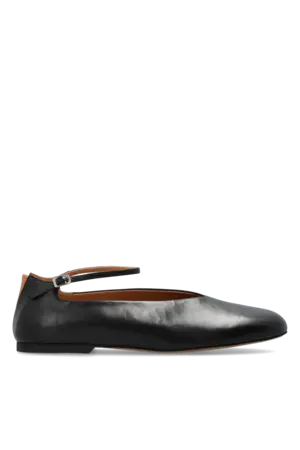 JIL SANDER Leather Ballet Flats