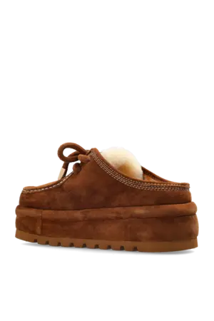 NAKED WOLFE Suede Platform Shoes 'blizzard