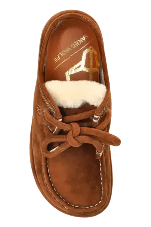 NAKED WOLFE Suede Platform Shoes 'blizzard