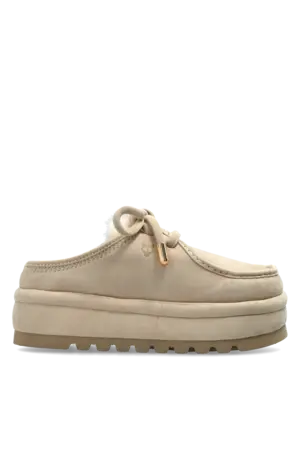 NAKED WOLFE Suede Platform Shoes 'blizzard