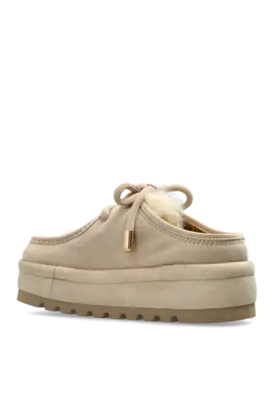 NAKED WOLFE Suede Platform Shoes 'blizzard