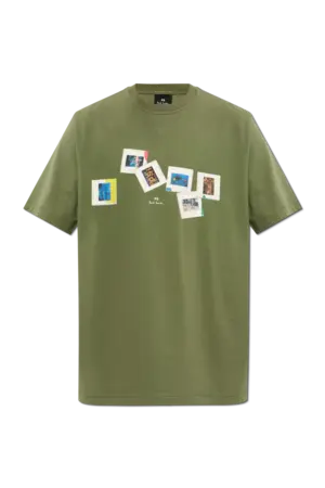 Paul Smith T-shirt With Colourful Print - Green