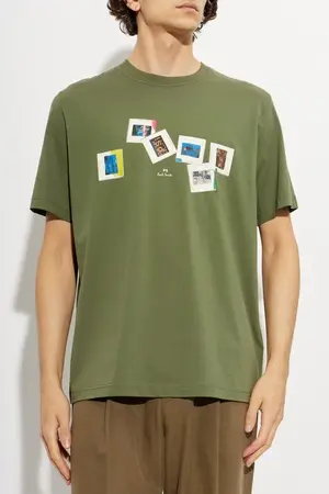 Paul Smith T-shirt With Colourful Print - Green